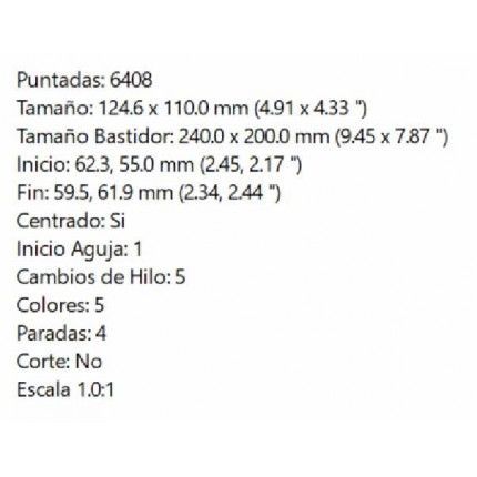 546B MARIPOSA Matrices de bordados para Descargar Matrices Bordados PES