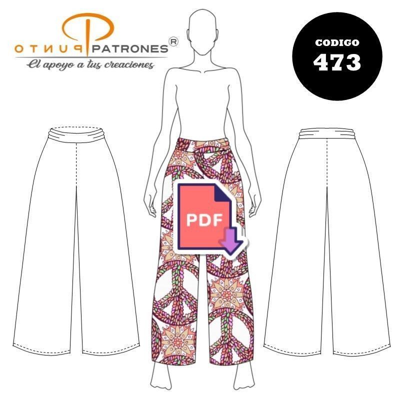 Patrones para Pantalones Anchos | Puntopatrones®