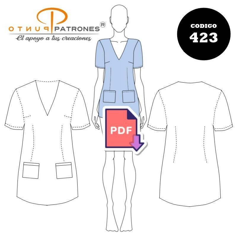 Molde De Cofia De Enfermera | Puntopatrones®