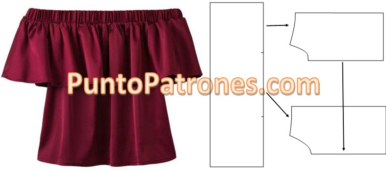 Patron de Blusa Campesina | Puntopatrones®